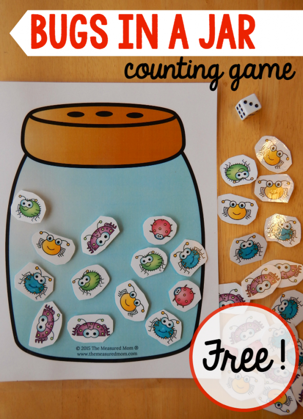 Free: A Math Game for a Preschool Insect Theme - The Measured Mom ...
