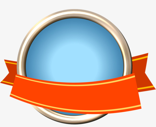Free: A Round Blue Border, Vector, Coloured Ribbon, Metal Border PNG ...