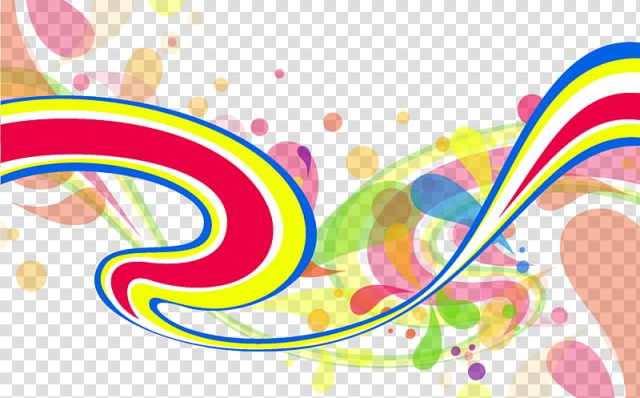 Free: Abstract art Color, Colorful stripes transparent background PNG ...