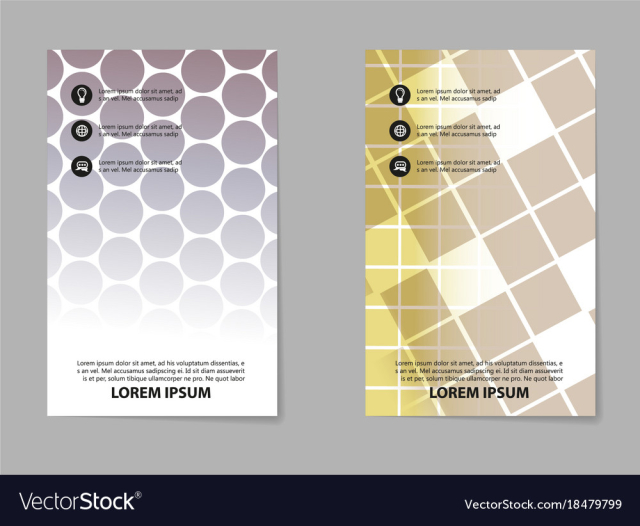 Free: Abstract business template set brochure layout vector image ...