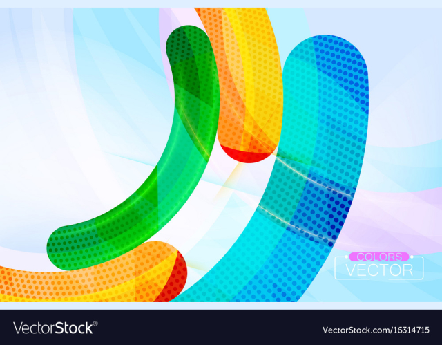Free: Abstract color curve scene vector image - nohat.cc