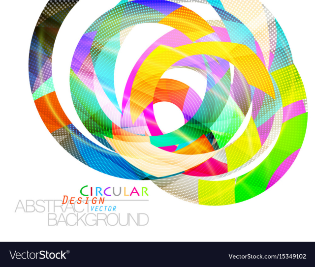 Free: Abstract colors circular shape scene vector image - nohat.cc