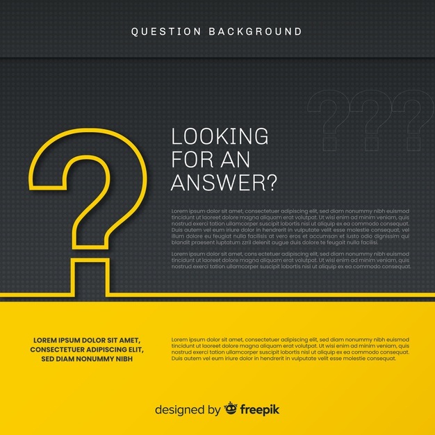 Free: Abstract elegant black and golden question background Free Vector ...