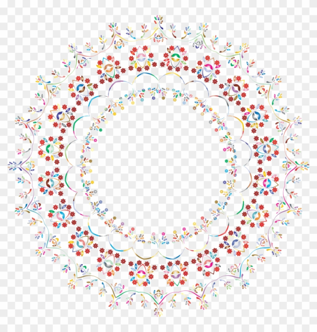 Free: Abstract Floral Frame Png - Text Frame No Background - nohat.cc