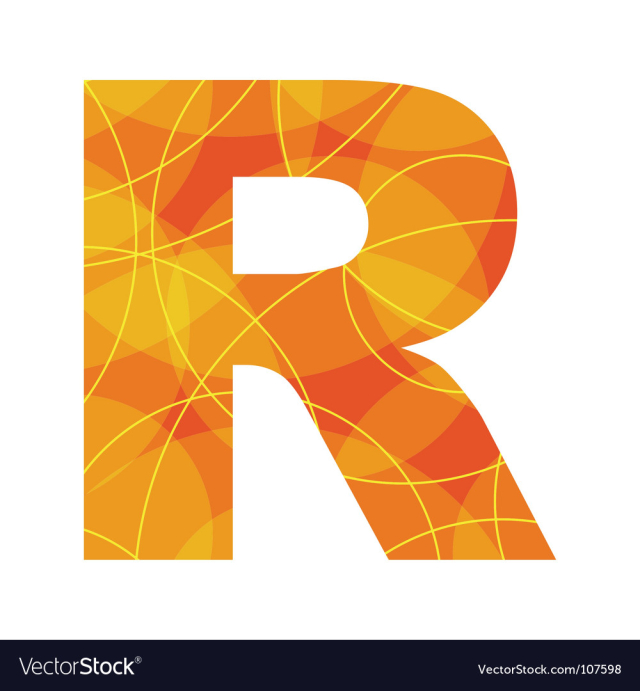 Free: Abstract font letter R vector image - nohat.cc