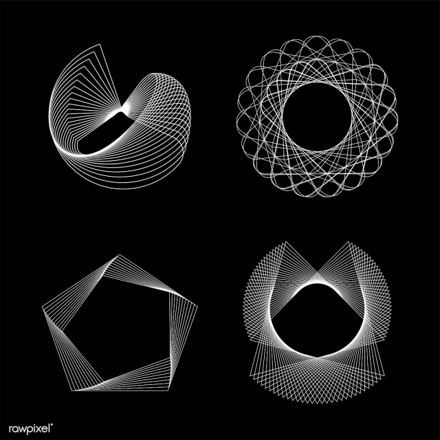 Free: Abstract geometric elements set vector | Free stock vector - 487123 - nohat.cc