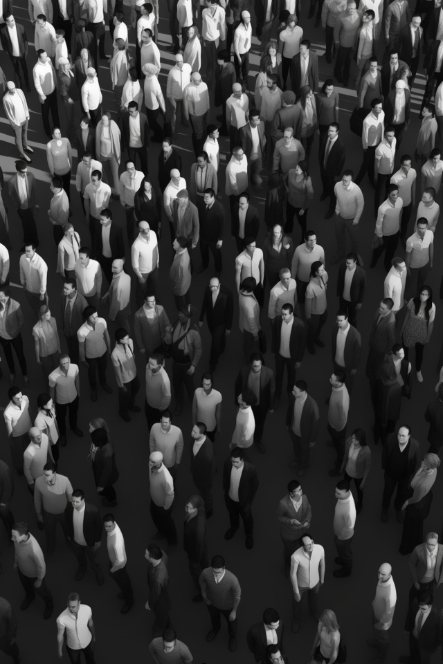 Free: Abstract illustration: The crowd - nohat.cc