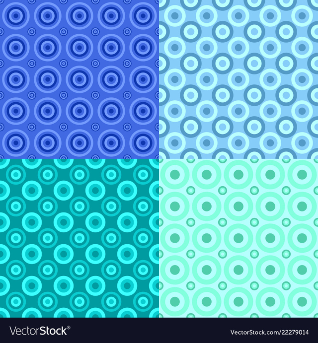 Free: Abstract seamless circle pattern background sets vector image - nohat.cc