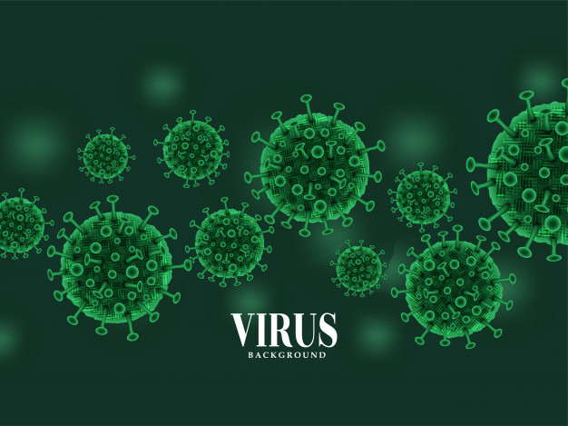 Free: Abstract virus infection green background Free Vector - nohat.cc