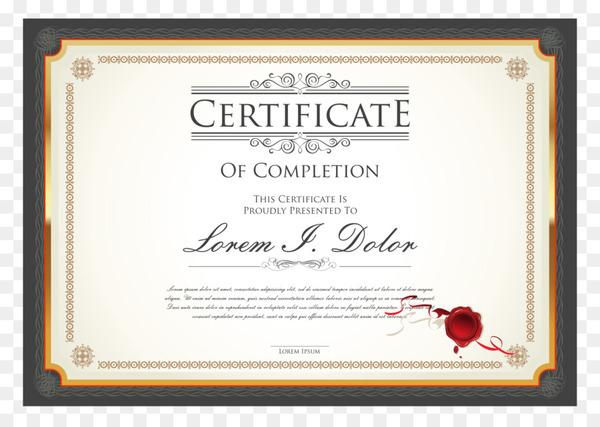 Free: Academic certificate Diploma Graduation ceremony Student ...