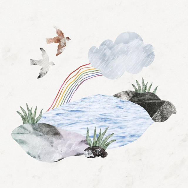 Free: Aesthetic lake paper collage, nature | Free Photo Illustration ...