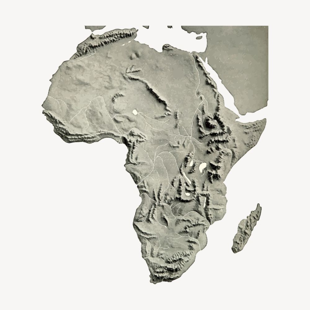 Free: Africa terrain map clipart, geography | Free PSD - rawpixel ...