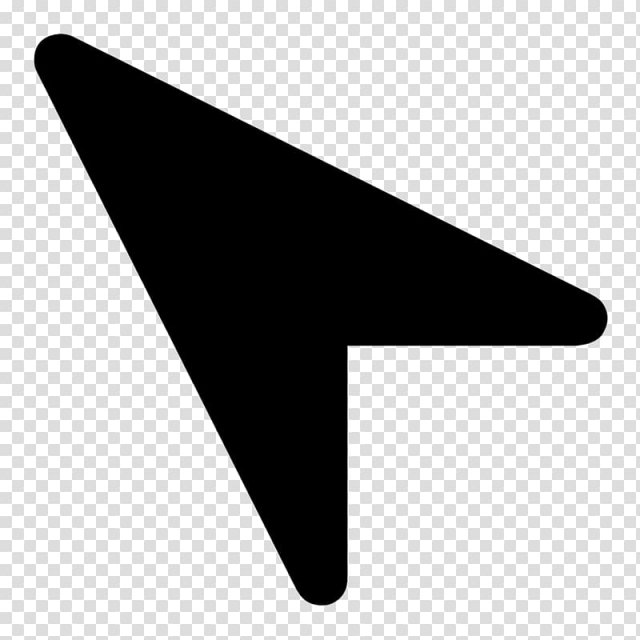 Free: Airplane Line Angle Point Black and white, Mouse Cursor ...