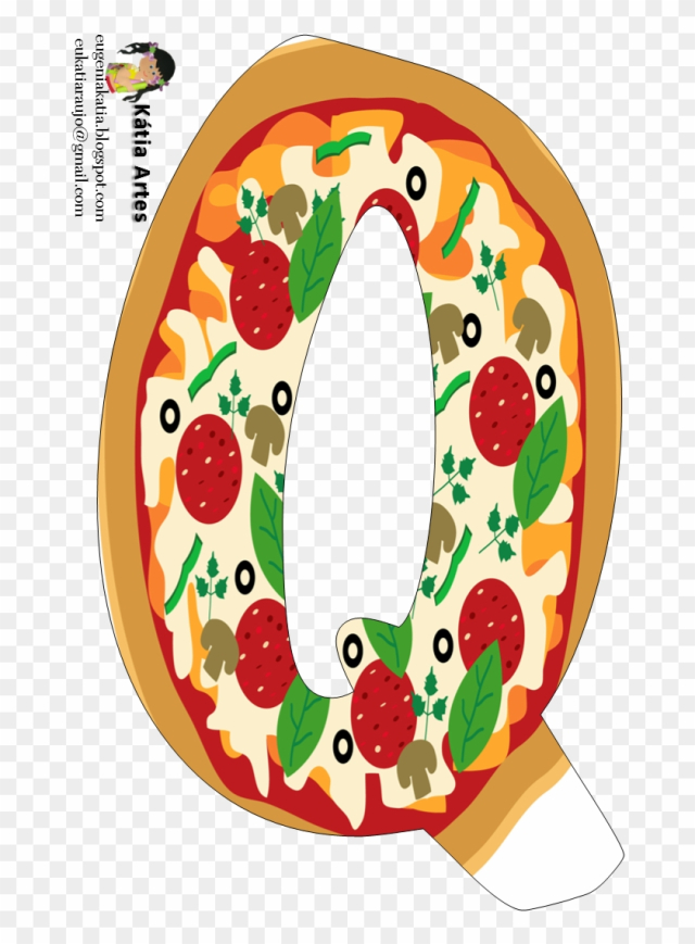 Free: Alfabeto De Pizza - Alphabet - nohat.cc