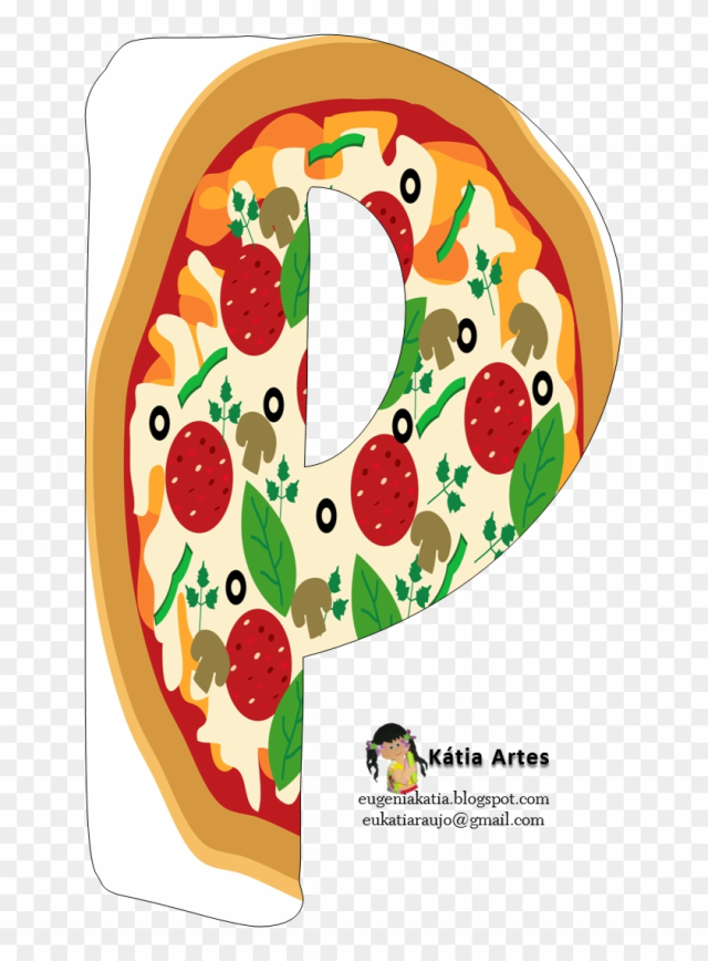 Free: Alfabeto De Pizza - Alphabet - nohat.cc