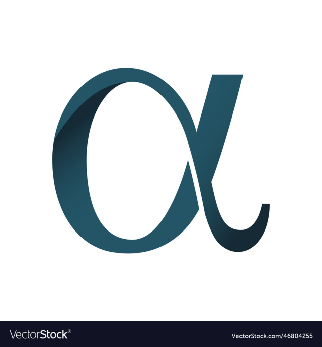 Free: alpha symbols icon on trendy design - nohat.cc