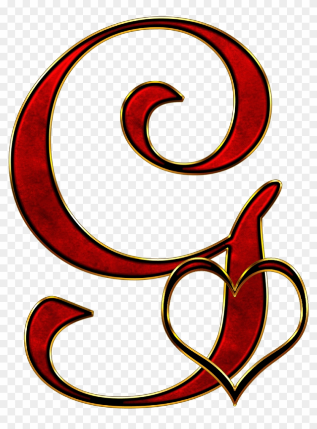 Free: Alphabet Letter Initial Heart Png Image - Letter G Of Valentines ...