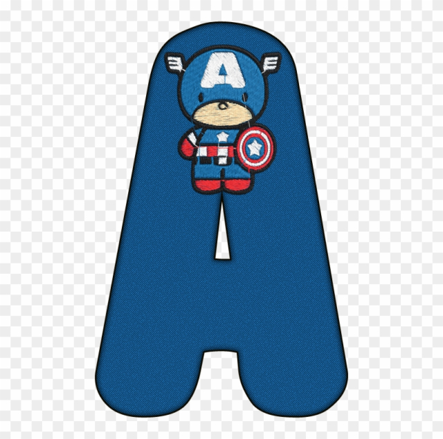Free: Alphabet, Superhero, Letter, Diy - Captain America Chibi - nohat.cc