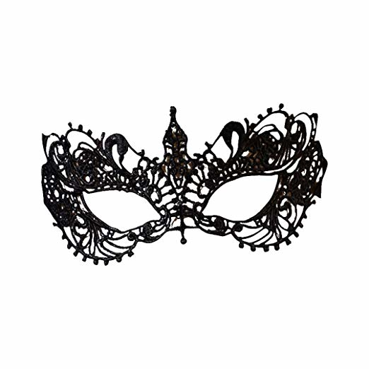 Free: Amazon.com: Party Mask - Halloween Semi-transparent Cosume Eye ...