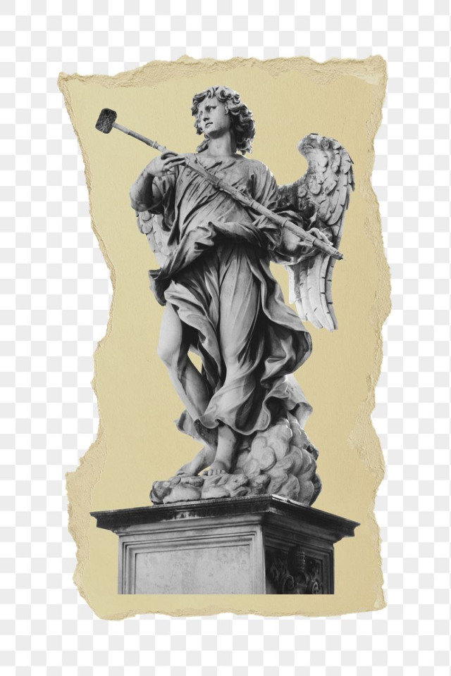 Free: Angel statue png ripped paper | Free PNG - rawpixel - nohat.cc