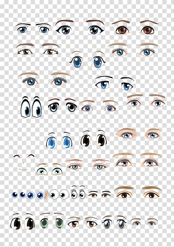 Free: Animated eyes , , Various emotional expressions eyes transparent ...
