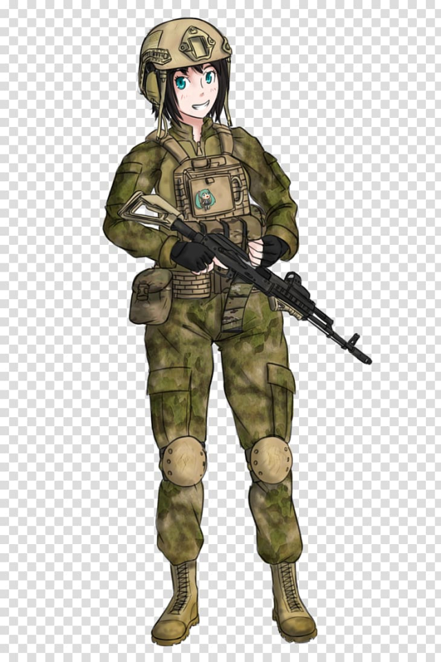 Anime Army Soldier