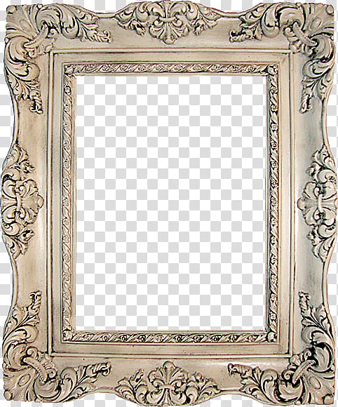 Free: Antique Frames s, rectangular beige ornate frame art transparent ...