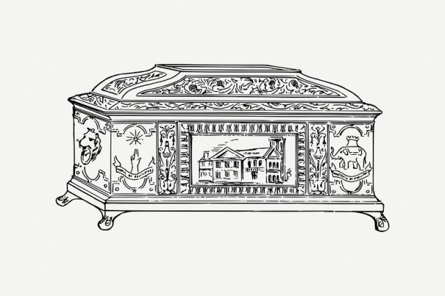 Free: Antique jewelry box clipart, object | Free PSD Illustration ...
