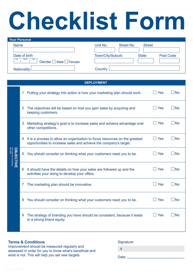 Free: Application application form checklist | Free stock vector ...