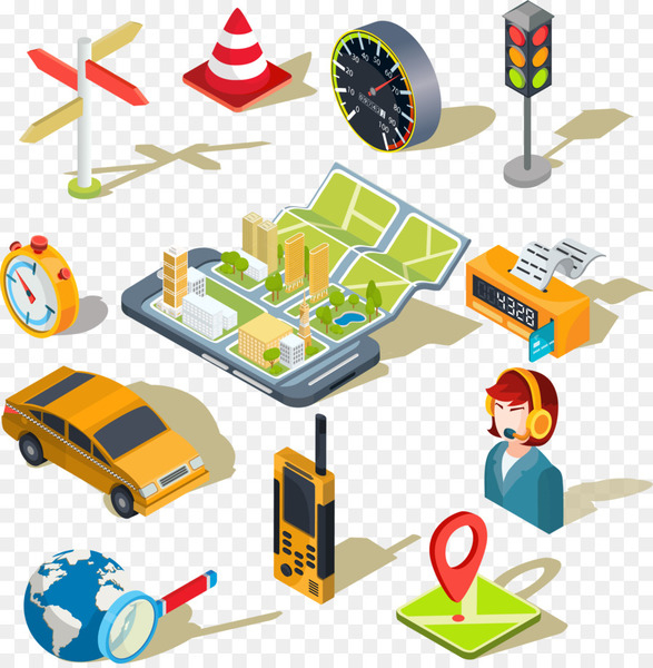 Free: Application software Mobile app Icon - Mobile map APP Icon - nohat.cc