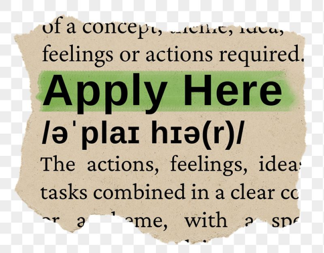 Free: Apply here png word sticker, | Free PNG - rawpixel - nohat.cc