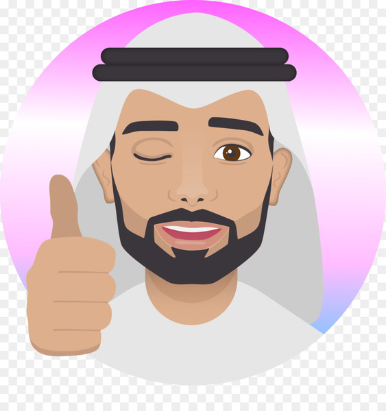 Free: Arab world Emoji Arabian Peninsula Arabs Sticker - Emoji - nohat.cc