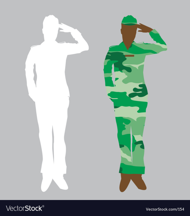 Free: Army officer vector image - nohat.cc