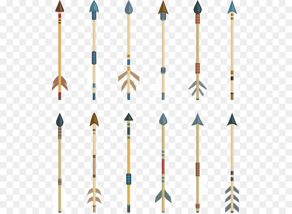 Free: Arrow Feather - 12 feather arrows design vector material - nohat.cc
