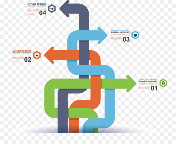 Free: Arrow Template Icon - Vector intertwined arrows - nohat.cc