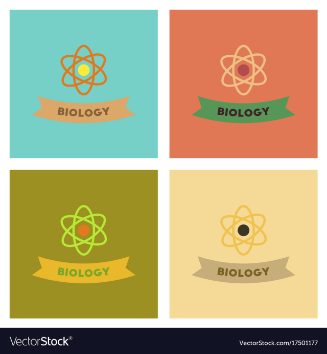 Free: Assembly flat icons biology molecule atom vector image - nohat.cc