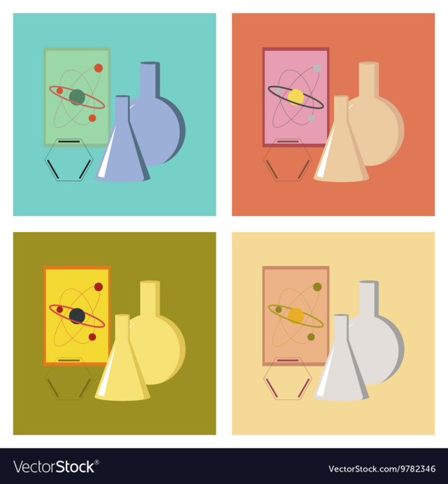 Free: Assembly flat icons chemistry lesson vector image - nohat.cc