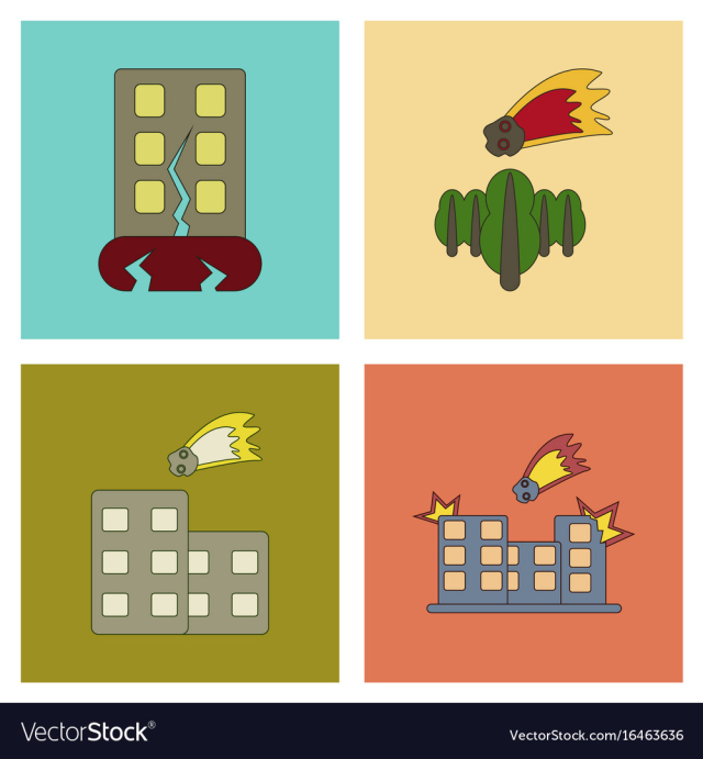 Free: Assembly flat icons natural disasters vector image - nohat.cc