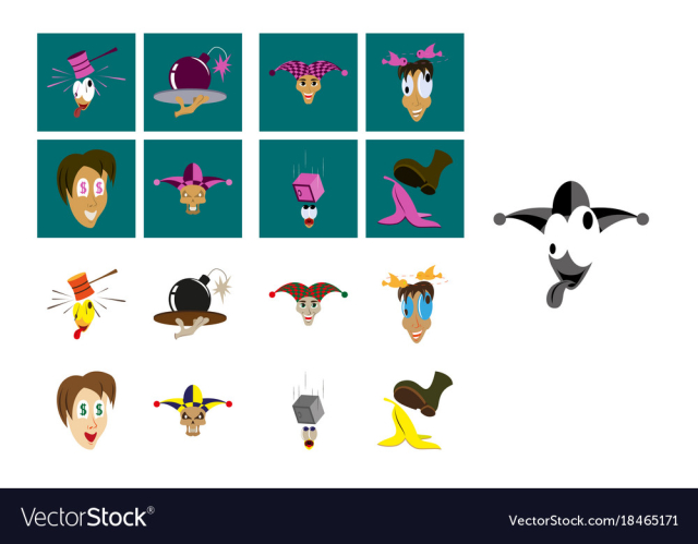 Free: Assembly of flat icons on theme humor vector image - nohat.cc