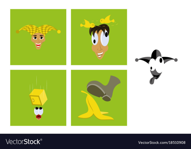 Free: Assembly of flat icons on theme humor vector image - nohat.cc