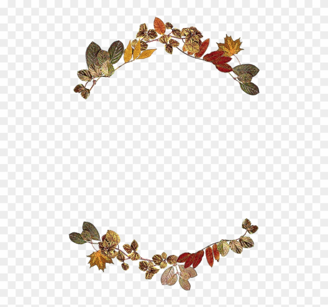 Free: Autumn Scroll Cliparts 18, Buy Clip Art - Leaf Frame - nohat.cc