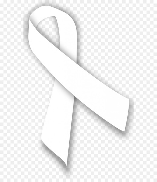 Free: Awareness ribbon Lung cancer White ribbon - ribbon - nohat.cc