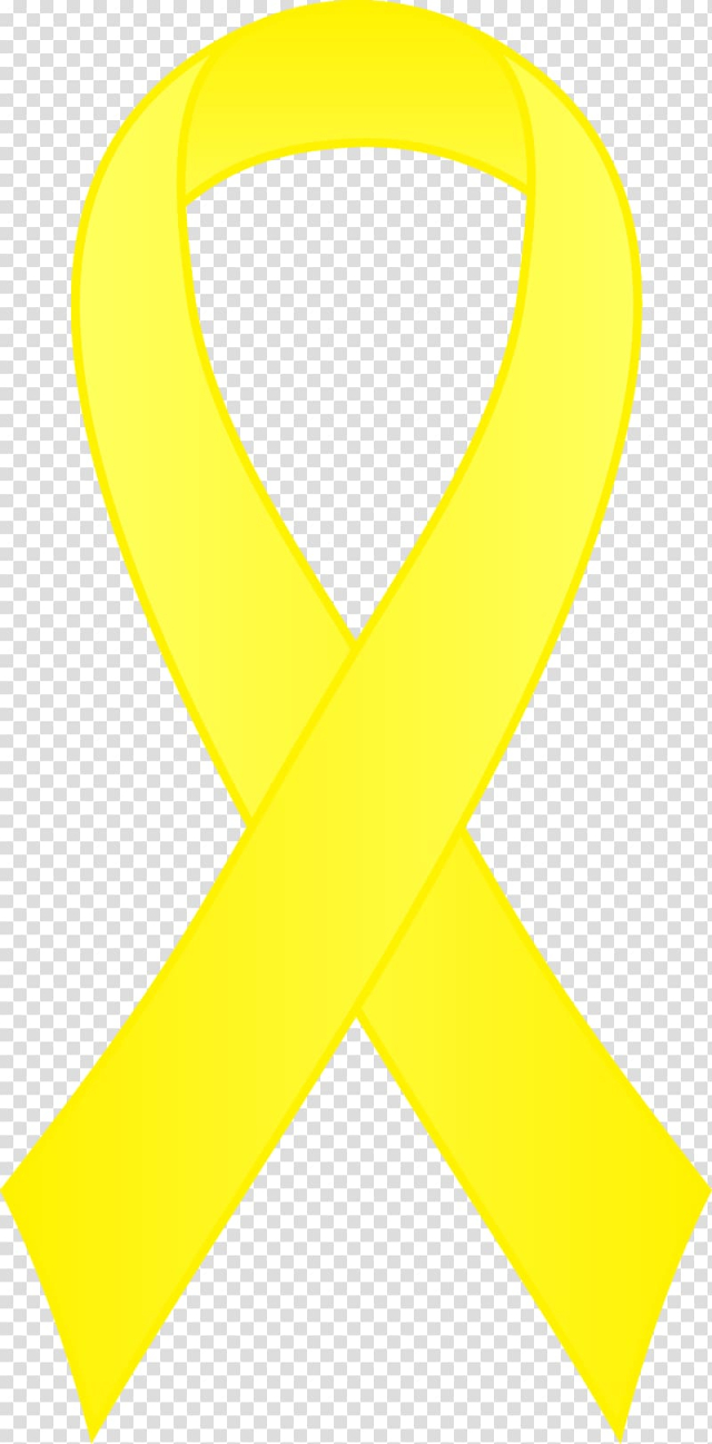 Free: Awareness ribbon Yellow ribbon , Loop Ribbon transparent ...