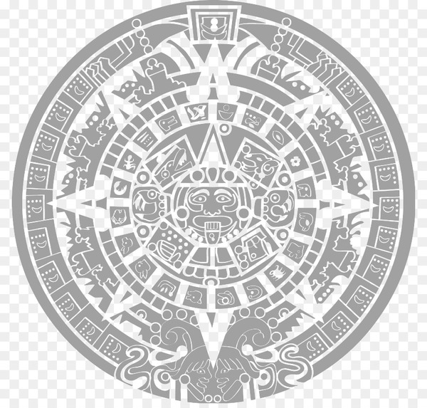 Free: Aztec calendar stone Maya civilization Mesoamerica - aztec ...