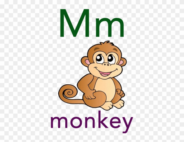 Free: Baby Abc Flashcard - Baby Monkey Clip Art - nohat.cc