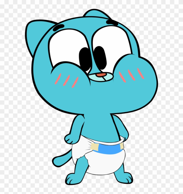 Free: Baby Gumball With Anime Blush Things By Megarainbowdash2000 ...