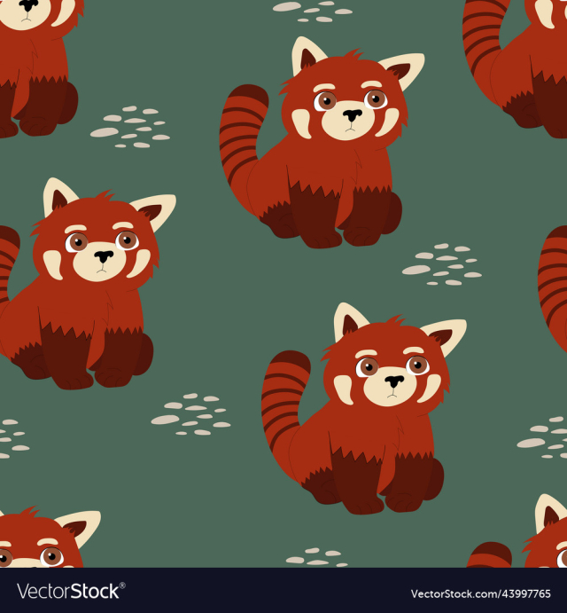 Free: baby red panda pattern - nohat.cc