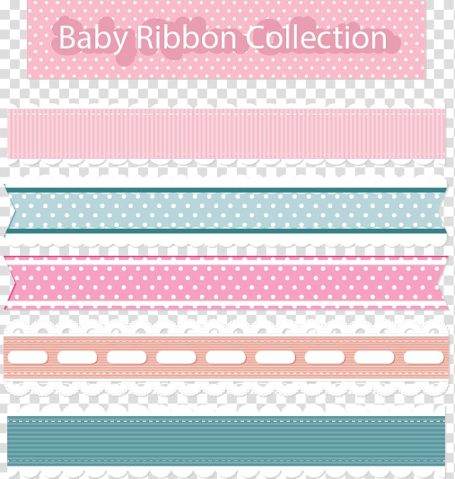 Free: Baby ribbon collection, Paper Ribbon Pink Lace, Pink lace border ...