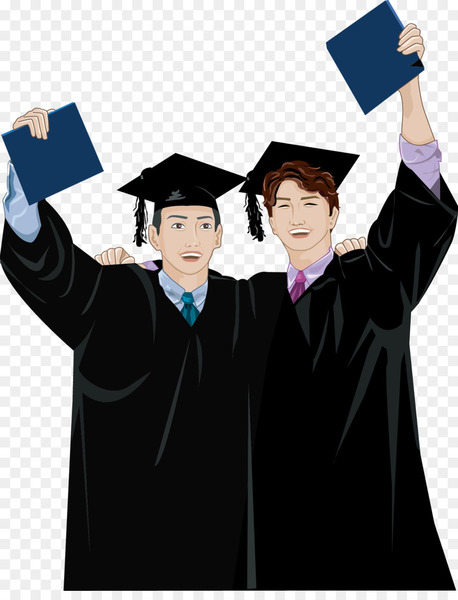 Free: Bachelors degree Cartoon Academic dress Graduation ceremony ...