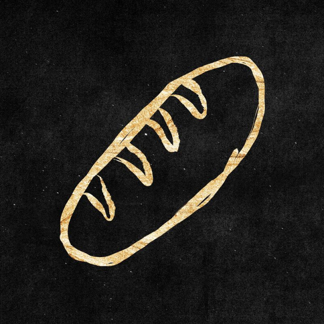 Free: Baguette bread sticker, gold aesthetic | Free PSD Illustration ...